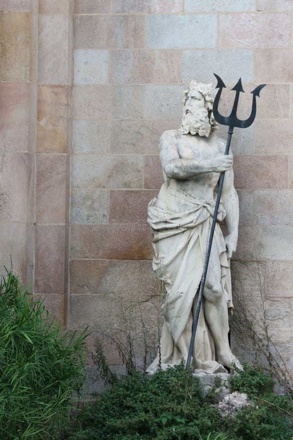 Neptune stock photo. Image of mythology, statue, religion - 43799762