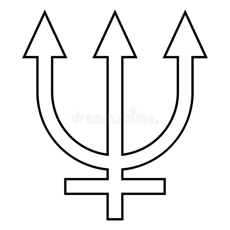 Neptune Symbol Icon Black Color Illustration Flat Style Simple Image ... Neptune Symbol Icon Black Color Illustration Flat Style Simple Image ...