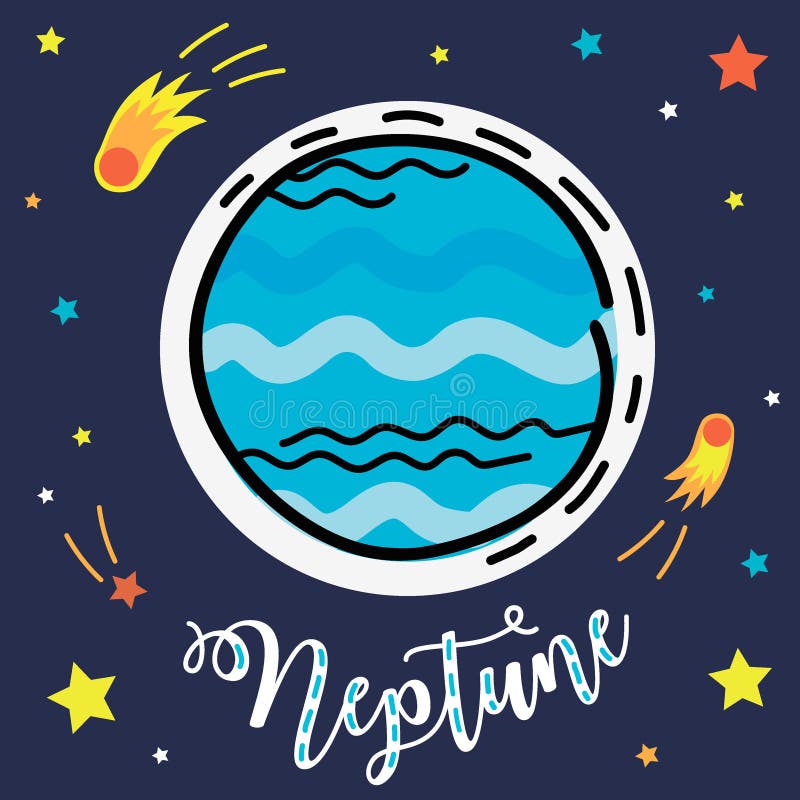 NeptunePlanetSpace stock vector. Illustration of education - 141212761