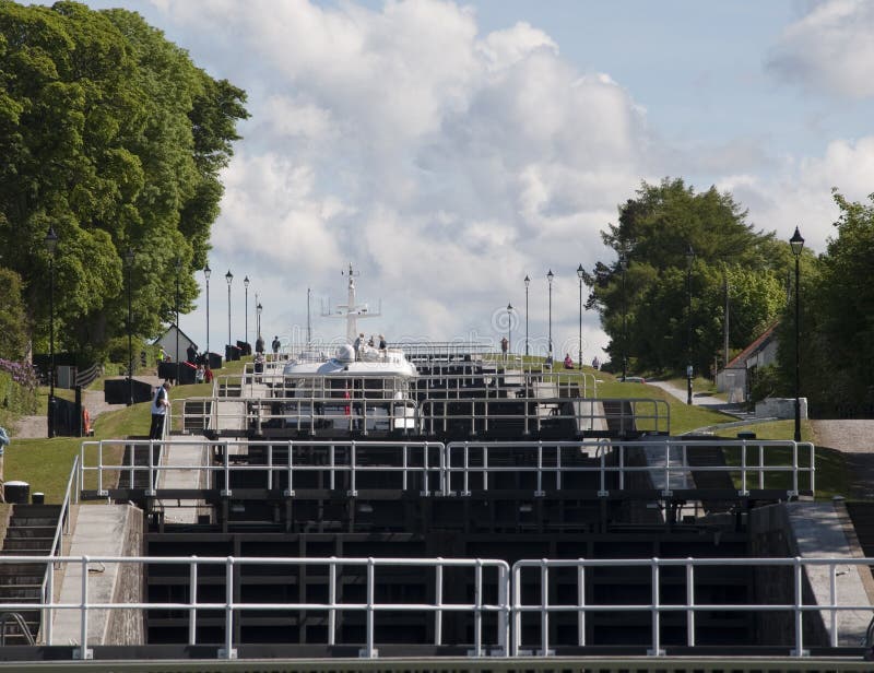Neptunes Staircase stock photo. Image of boats, water - 25422098