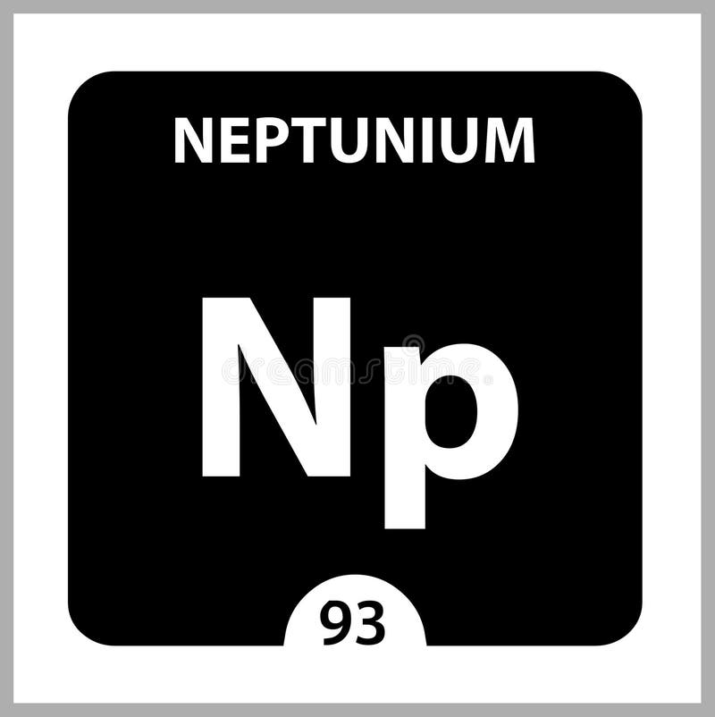 Neptunium - Np - Chemical Element Periodic Table Stock Illustration ... Neptunium - Np - Chemical Element Periodic Table Stock Illustration ...