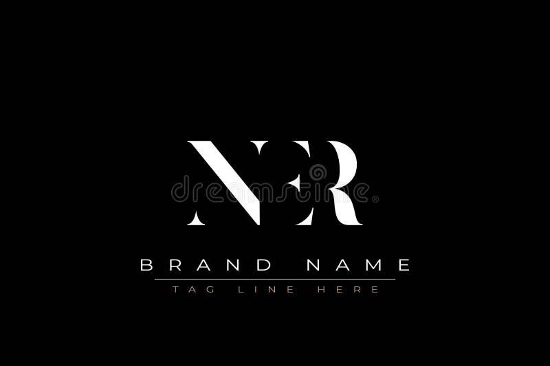 NER Abstract Letter Logo Design Stock Vector - Illustration of modern ...
