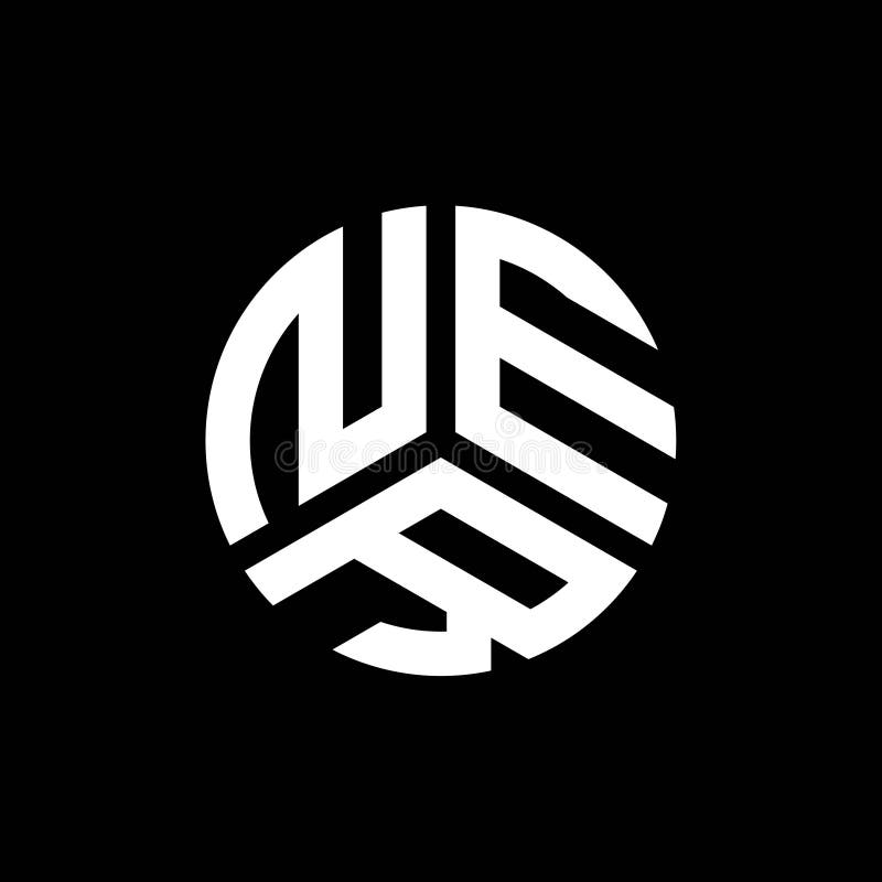 NER Letter Logo Design on Black Background. NER Creative Initials ...