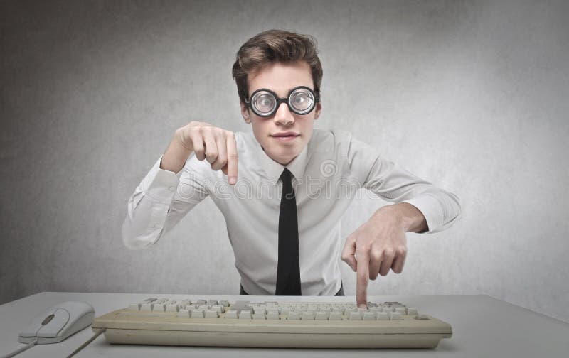 Nerd stock photo. Image of nerd, business, office, career - 29387554