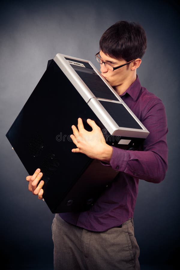 Nerd Being in Love stock image. Image of professional - 85661927