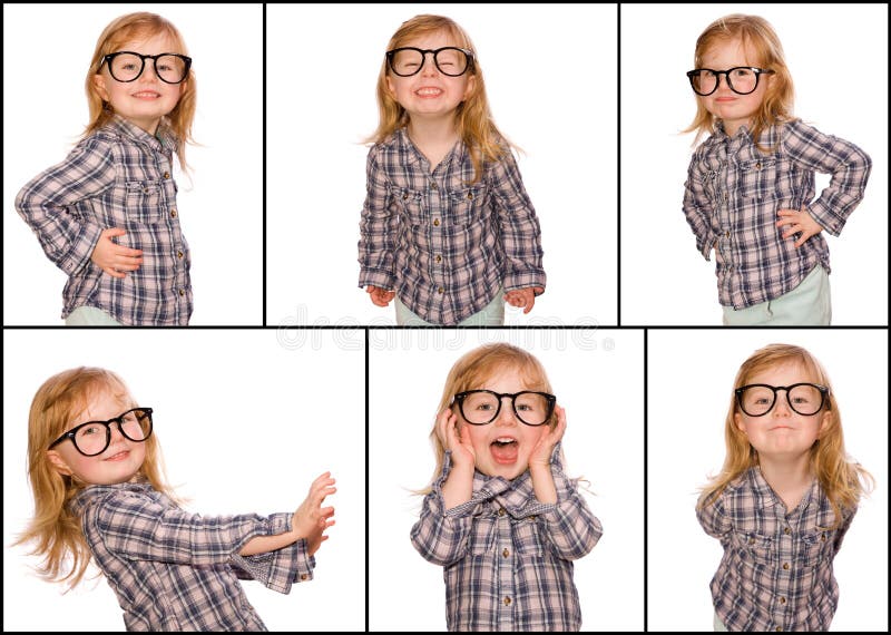 Nerd Collage stock image. Image of bold, hair, children - 38167099