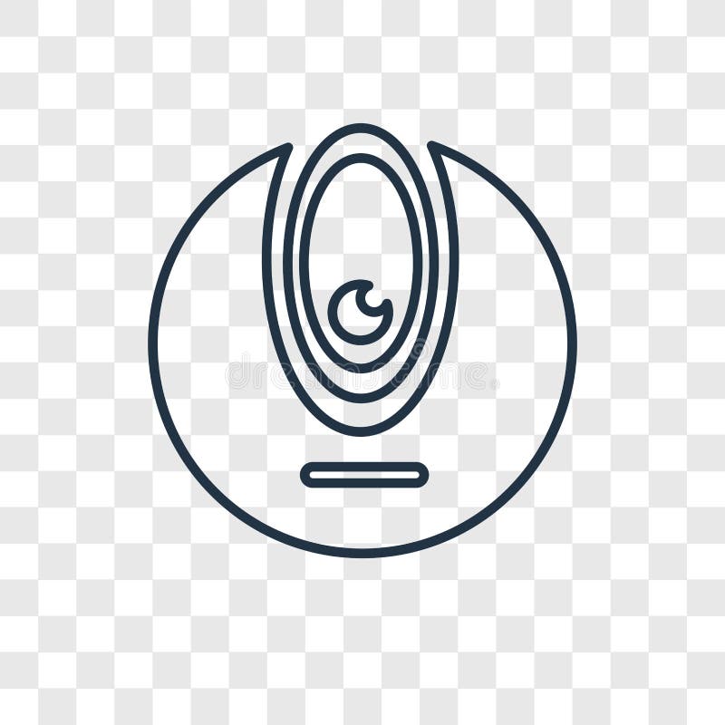 Nerd Concept Vector Linear Icon Isolated on Transparent Background ...