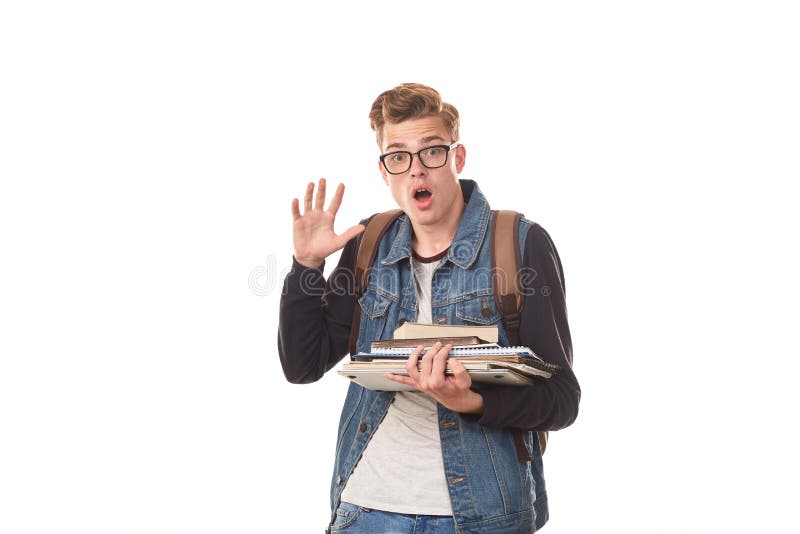 Nerd Dell'istituto Universitario Fotografia Stock - Immagine di ...