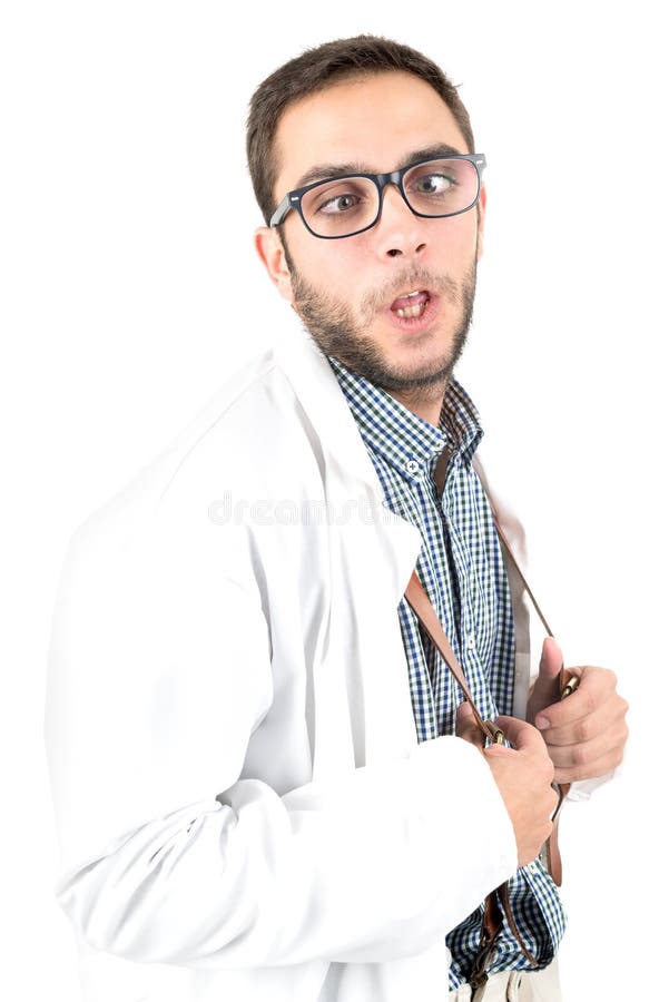 Nerd doctor stock image. Image of person, doctor, male - 92704001