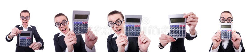 Nerd female student stock photo. Image of girl, looking - 20483608