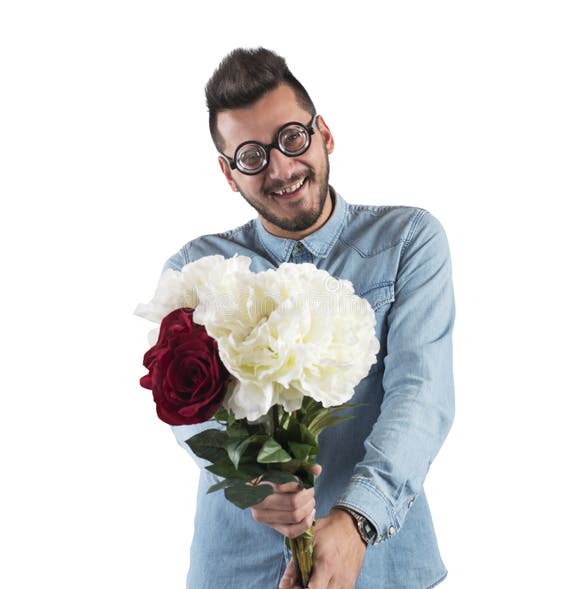 Nerd flowers bouquet stock photo. Image of amazed, infatuation - 54021876