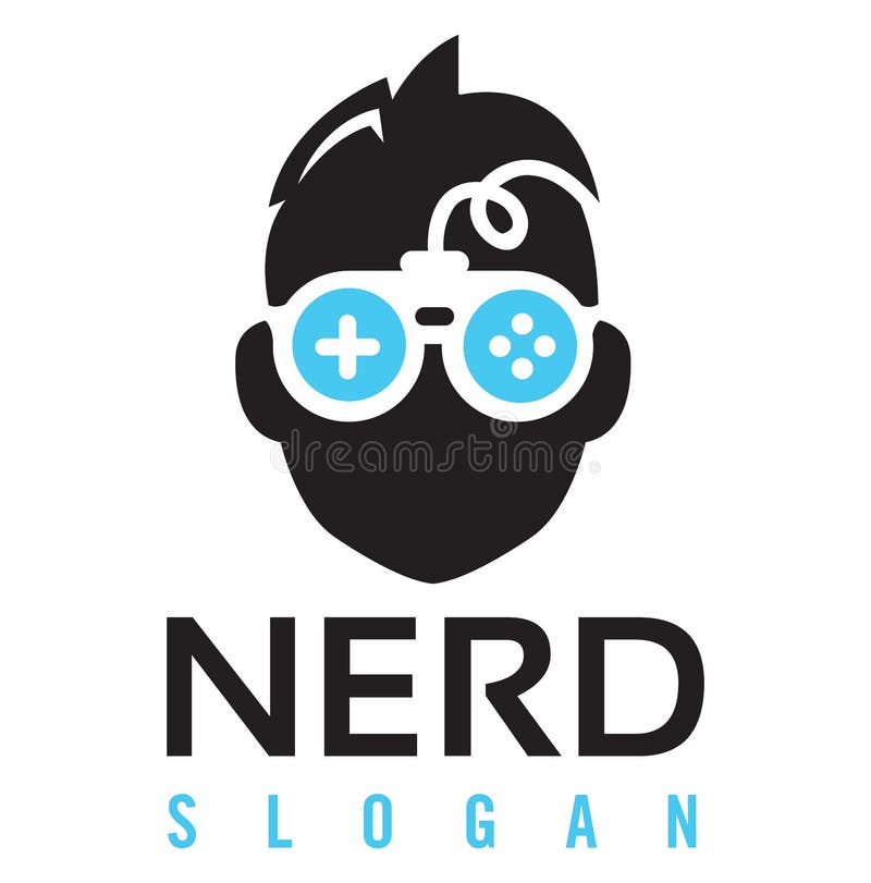 Nerd Gaming Logo stock vector. Illustration of game, icon - 71192825