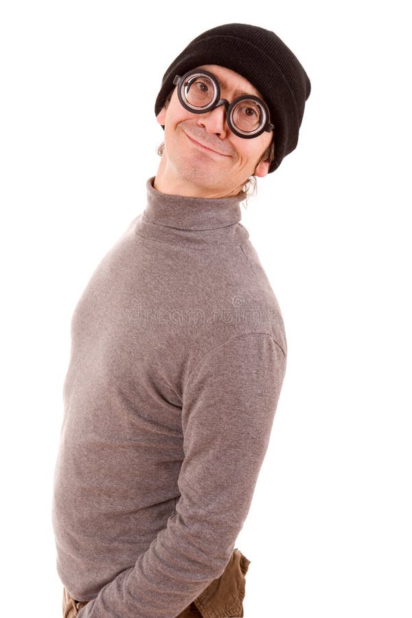 Nerd guy stock image. Image of posing, caucasian, person - 82348047