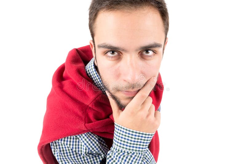 Nerd thinking stock photo. Image of joyful, people, geek - 62339120