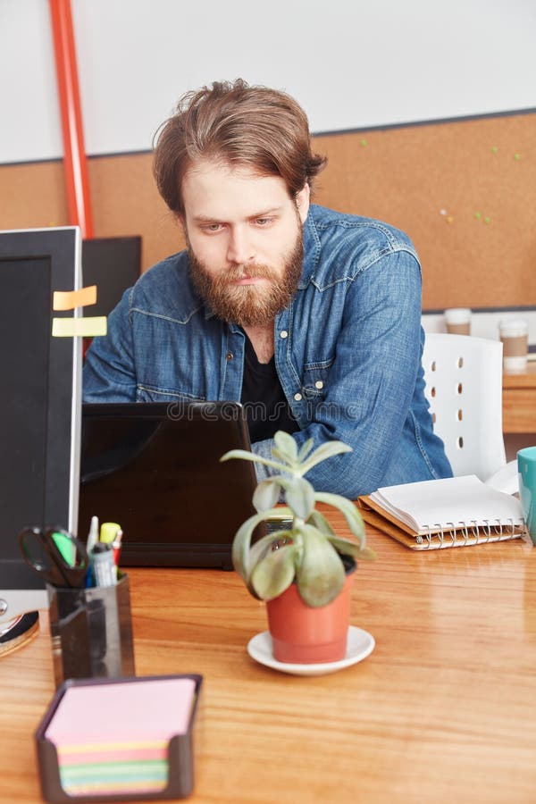 Nerd Programmer with Laptop Stock Photo - Image of teamwork, creative ...