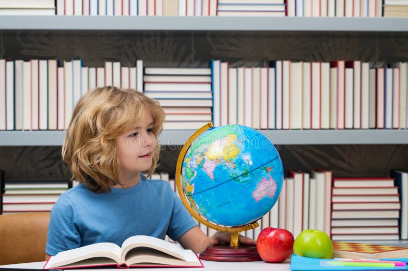 Nerd Pupil. Clever Child from Elementary School with Book. Smart Genius ...