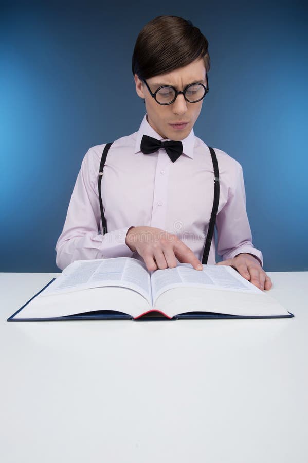 Nerd stock image. Image of contemplation, caucasian, handsome - 29733927
