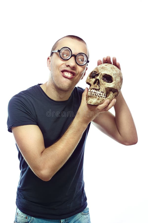 Skull and friend stock photo. Image of sculpture, strange - 99149488