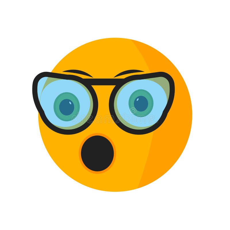 Nerd Icon Vector Isolated On White Background, Nerd Sign , Linear And ...