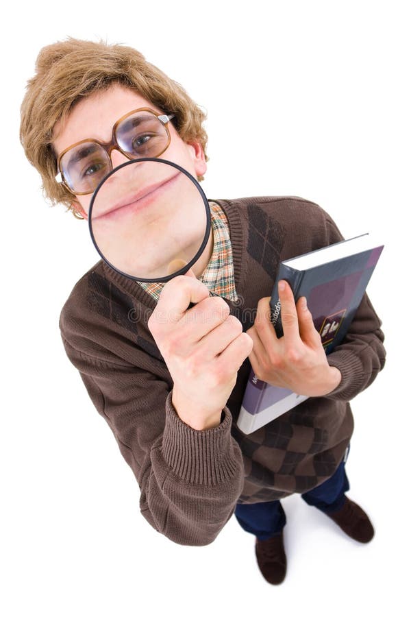 Nerd smiling stock photo. Image of humor, years, weirdo - 18121456