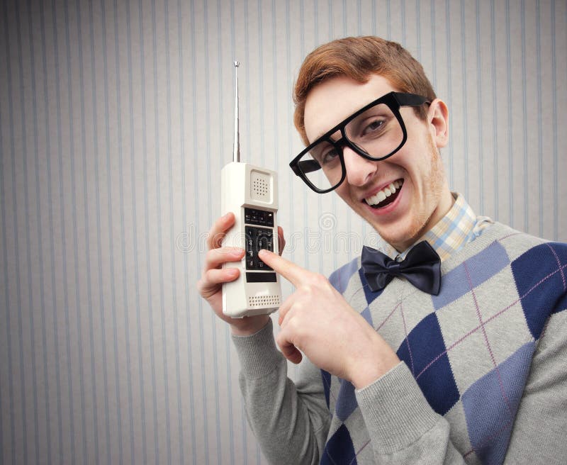 Nerd student stock image. Image of retro, student, nerd - 31856617