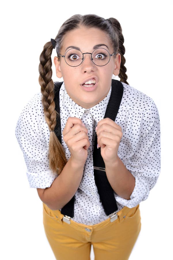 Nerd stock photo. Image of human, emotion, people, caucasian - 12956054