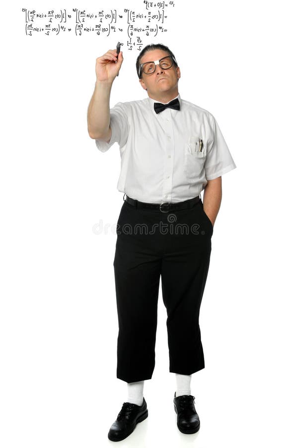 Nerd Pointing stock photo. Image of salesman, silly, dude - 9640770