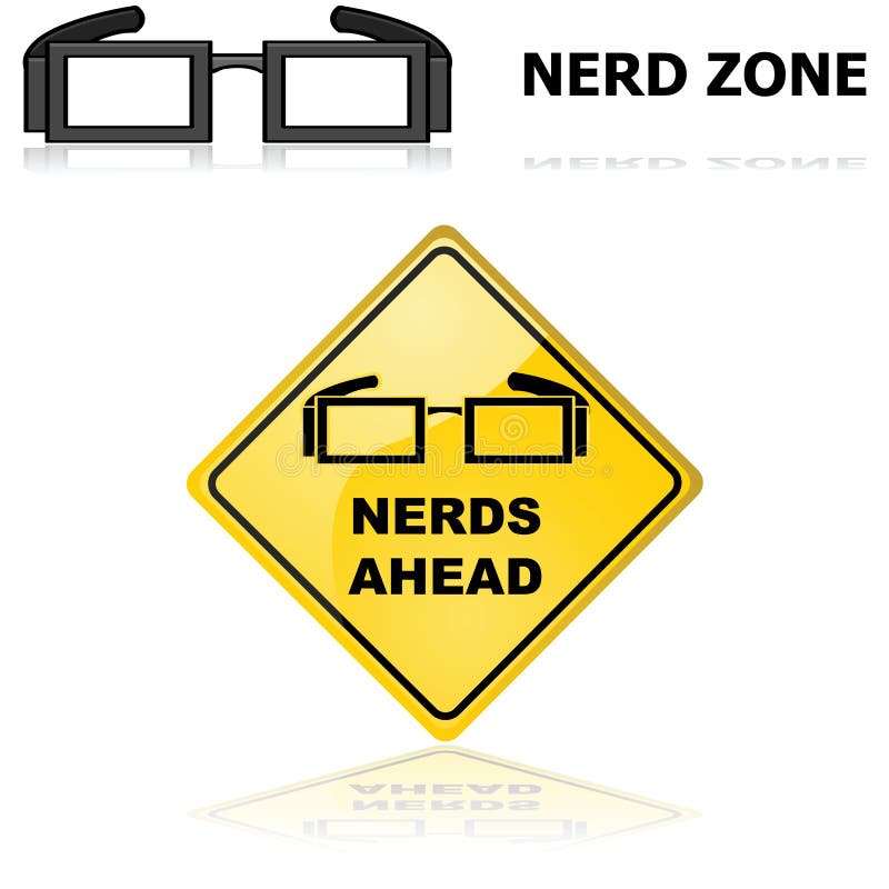 Nerds signs stock vector. Illustration of genius, bright - 38724166