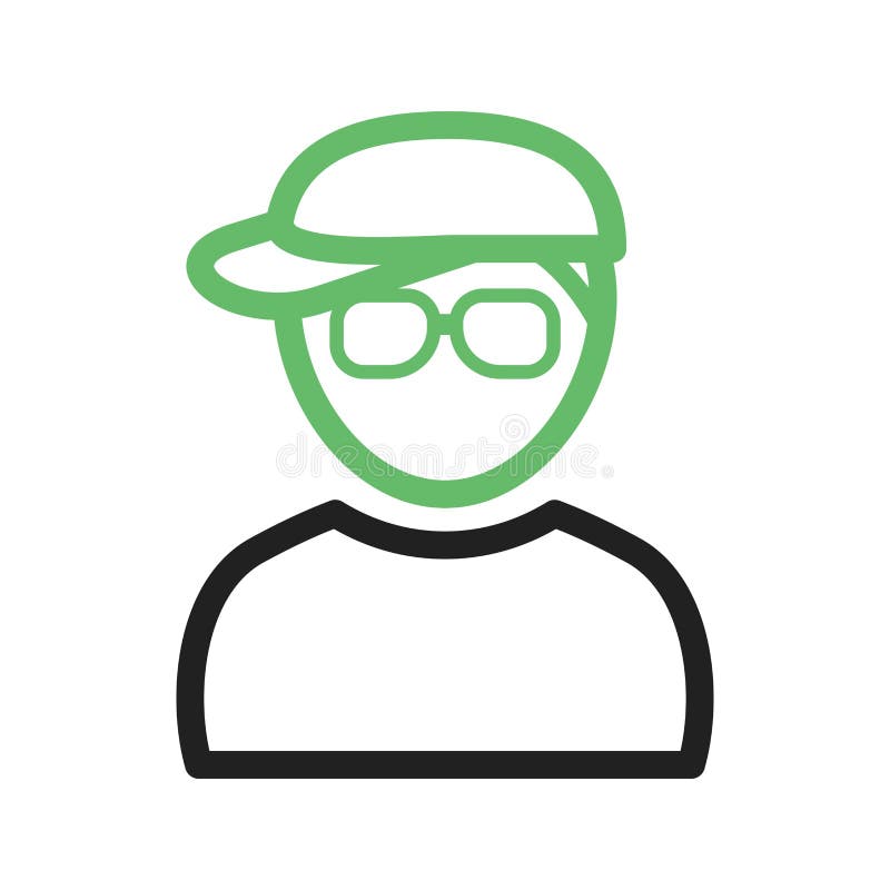 Nerdy Boy in Hat stock vector. Illustration of famous - 97674396