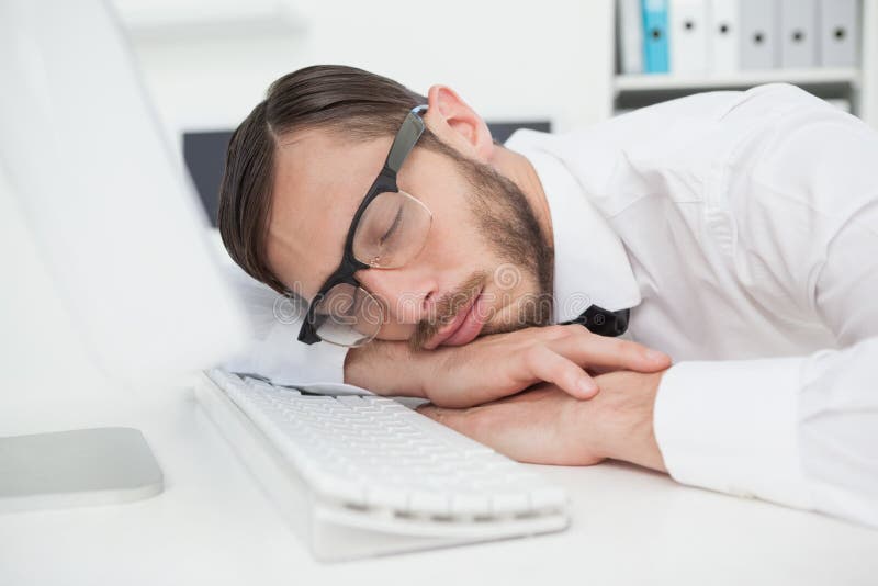 188 Man Sleeping His Keyboard Stock Photos - Free & Royalty-Free Stock ...
