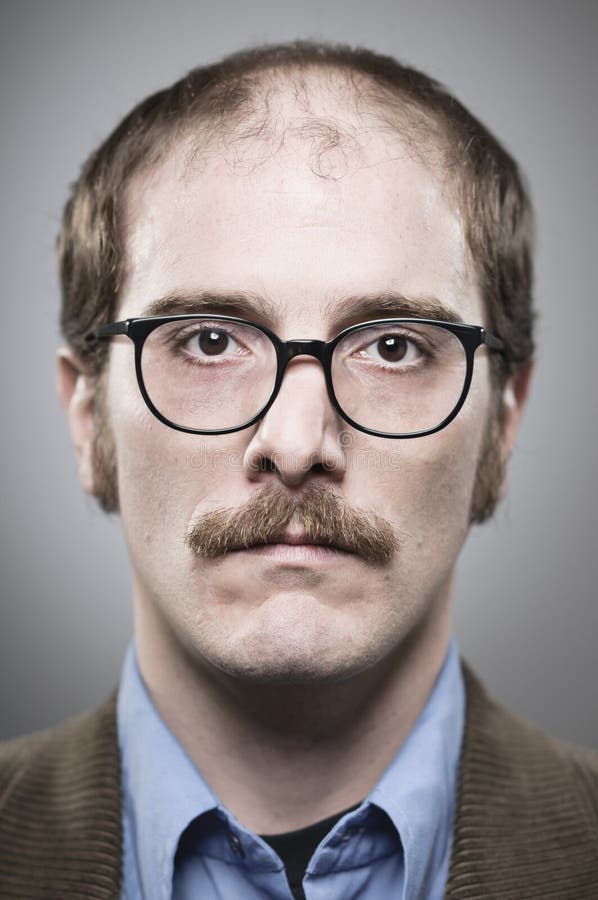 Nerdy Professor Portrait stock photo. Image of portrait - 35339108