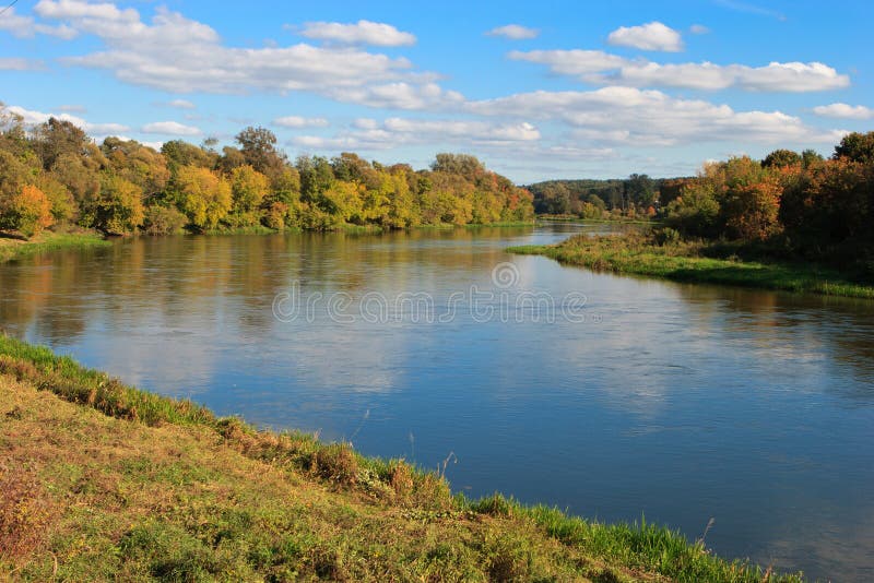 Neris river in Vilnius stock photo. Image of byzantine - 22816274