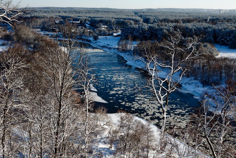 Neris river stock photo. Image of bend, neris, scarp - 188957760