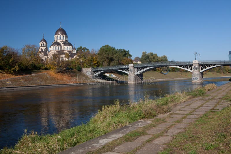 Neris river in Vilnius stock image. Image of vilnius - 22816235
