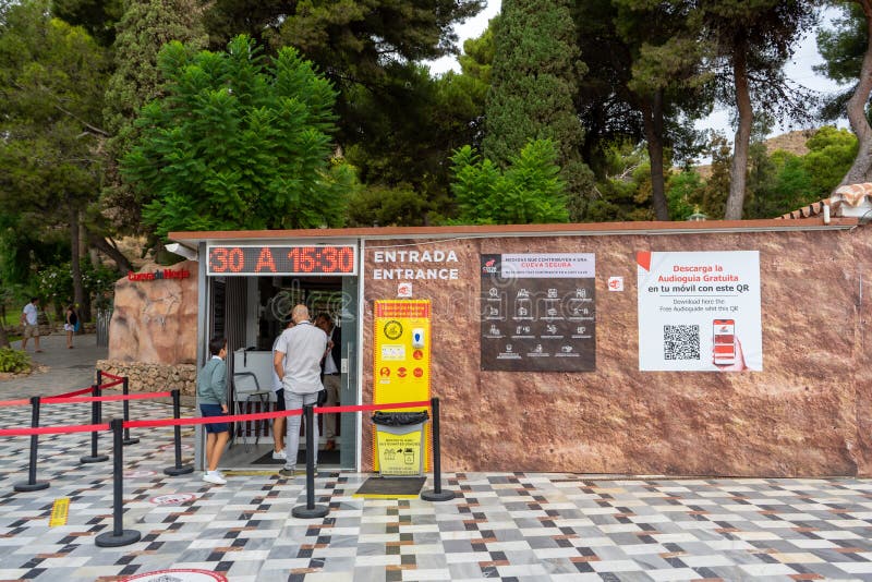 Entrance into the Famous Nerja Caves in Nerja, Spain on October 16 ...