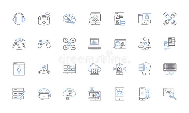 Nerk Administration Line Icons Collection. Leadership, Accountability ...