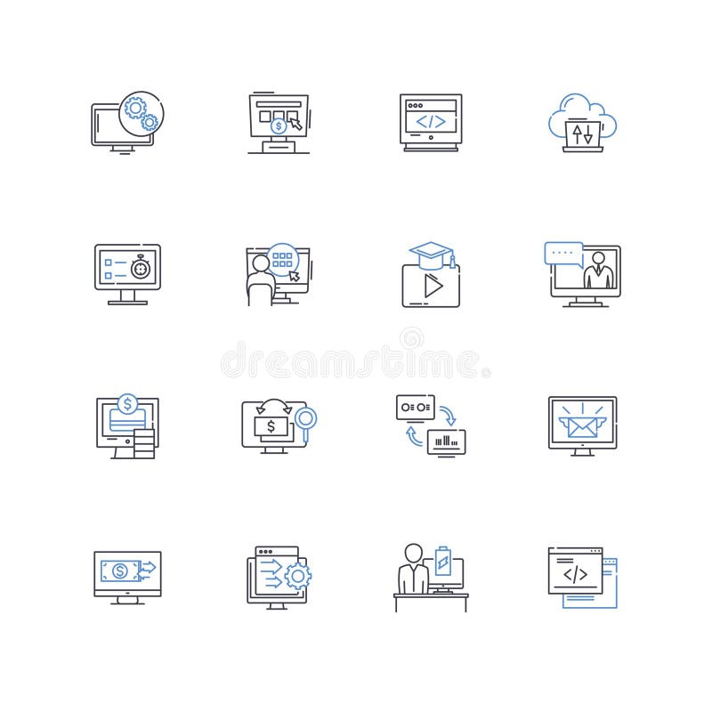 Nerk Infrastructure Line Icons Collection. Cloud, Nerking, Security ...