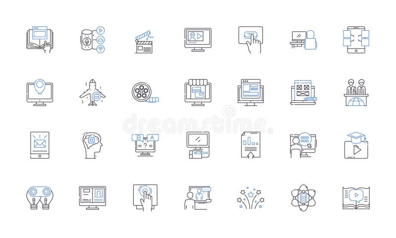 Nerk Software Line Icons Collection. Innovative, Streamlined, Intuitive ...