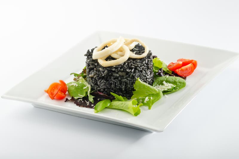 Nero di sepia risotto stock image. Image of delicious - 28149013