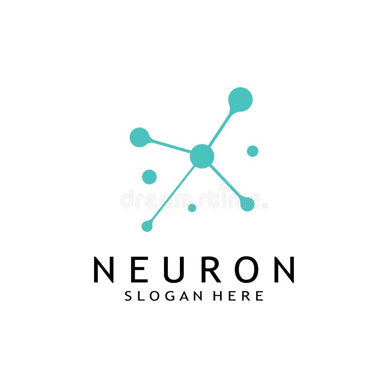 Nerve Cell Logo or Neuron Logo with Vector Template Stock Vector ...