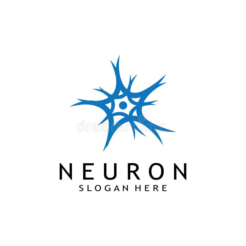 Nerve Cell Logo or Neuron Logo with Vector Template Stock Vector ...
