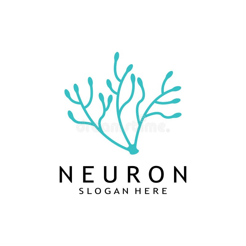 Nerve Cell Logo or Neuron Logo with Vector Template Stock Vector ...