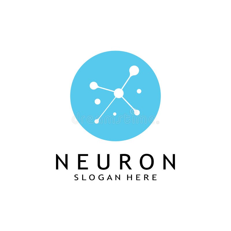 Nerve Cell Logo or Neuron Logo with Vector Template Stock Vector ...