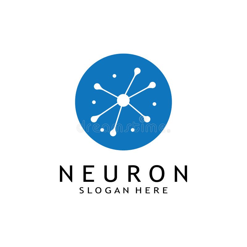 Nerve Cell Logo or Neuron Logo with Vector Template Stock Vector ...