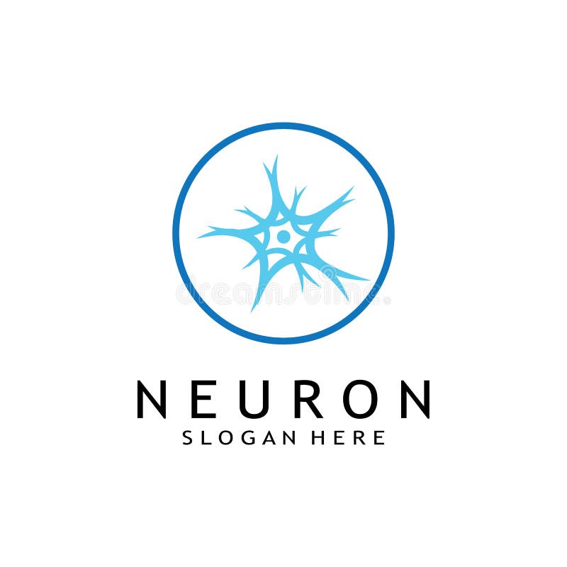 Nerve Cell Logo or Neuron Logo with Vector Template Stock Vector ...