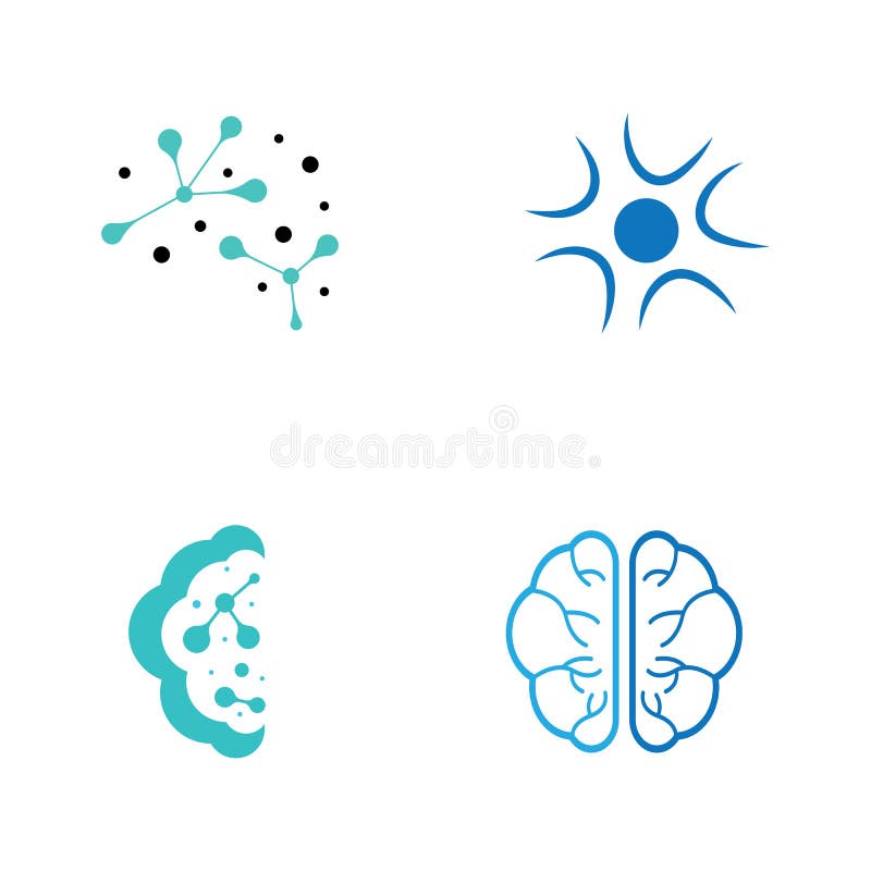 Nerve Cell Logo or Neuron Logo with Vector Template Stock Vector ...