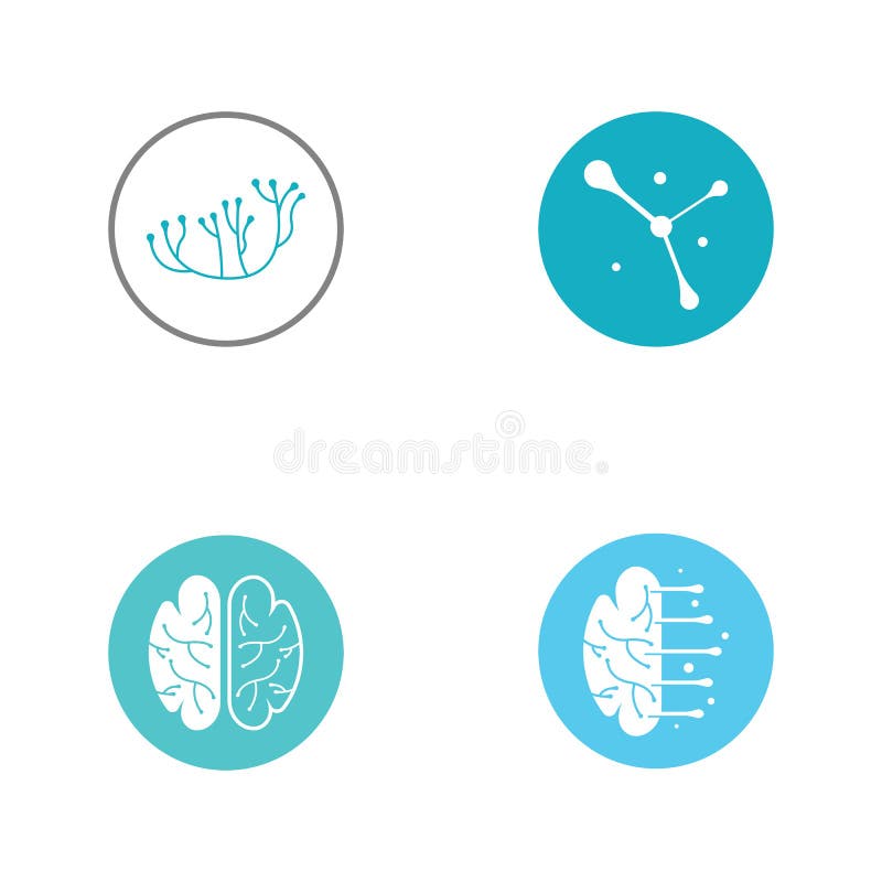 Nerve Cell Logo or Neuron Logo with Vector Template Stock Vector ...