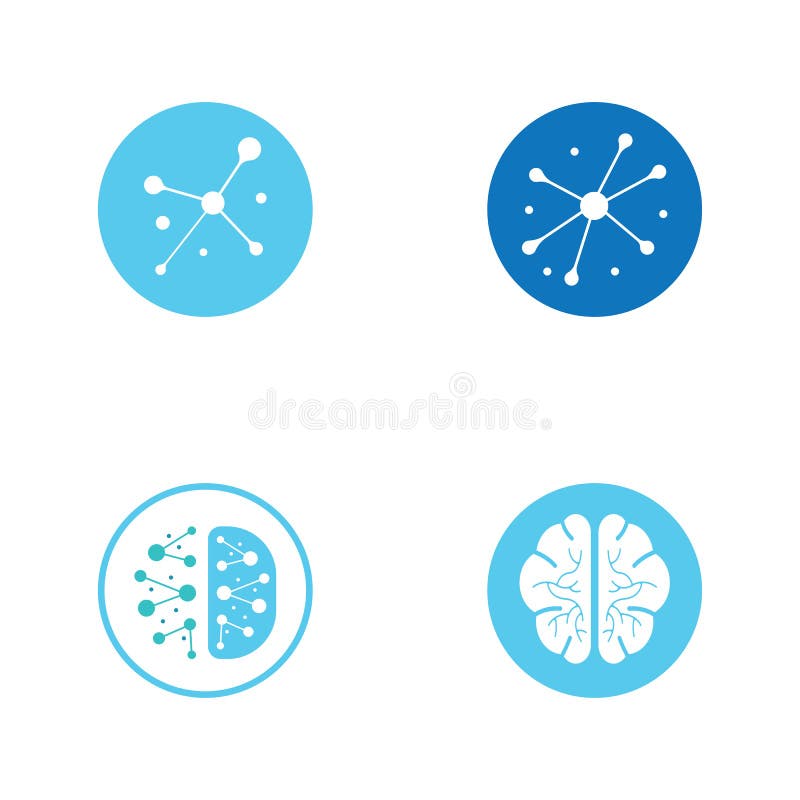 Nerve Cell Logo or Neuron Logo with Vector Template Stock Vector ...