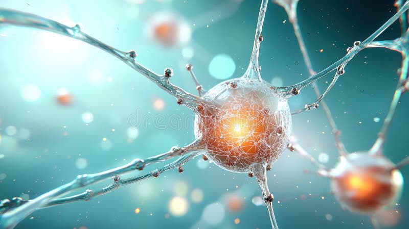 Nerve Cell Structure stock illustration. Illustration of biology ...