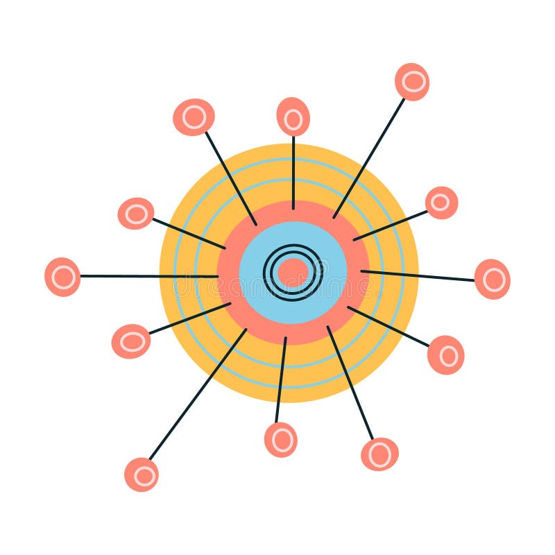 Nerve Cell Vector Illustration. Artificial Neural Network T Stock ...